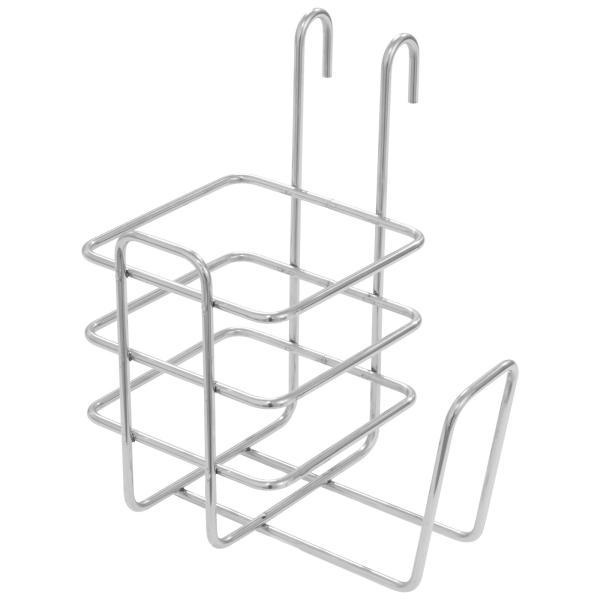 棚小物シルバー/ボトル&amp;スポンジホルダー/TBS-1・Size:ボトル&amp;スポンジホルダーStyle:棚小物・パッケージ個数:1・同シリーズの水切り棚やシンク奥スタンドに設置できる「ボトル＆スポンジホルダー」です