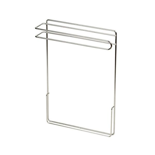 ・シルバー (約)幅21×奥行4×高さ27.5cm HB-1784・製品サイズ:(約)幅210×奥行40×高さ275mm・製品重量:(約)160g・材質:18-8ステンレス鋼・原産国:日本