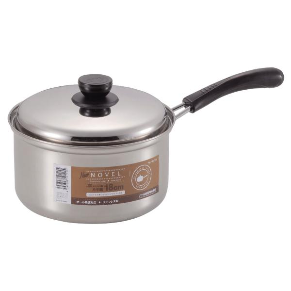 ・シルバー  HB-115・底の厚さ:0.4mm・サイズ(約):全長350×幅195×高さ145mm・満水容量:2.5L・原産国:中国・材質:本体・蓋/ステンレス鋼、取っ手・蓋つまみ/フェノール樹脂(耐熱温度150度)、つまみの座板/ナイロ...