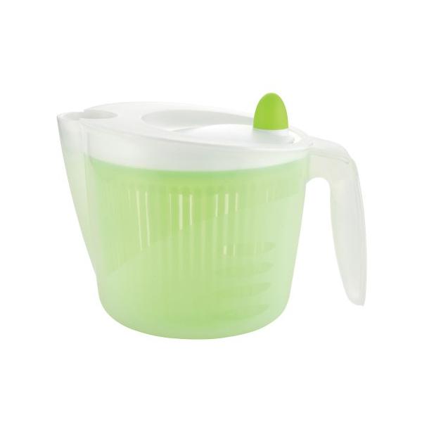 ・グリーン 幅225×奥行170×高さ165mm C-8492・・Color:グリーン・サイズ(約):幅225×奥行170×高さ165mm・本体重量(約):350g・材質:ポリプロピレン(耐熱温度120度)・原産国:中国・クルクル回して遠心...