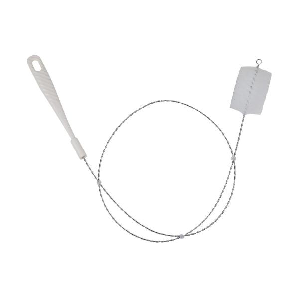 ブラシつきホワイト/長さ1ｍ/605-020・Size:長さ1ｍStyle:ブラシつき・パッケージ個数:1・ワイヤー長さ:1m・パッケージサイズ:縦320×幅200×奥48mm