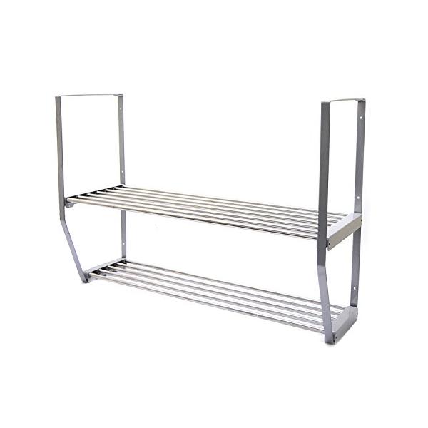 キッチンラックネジタイプ 2段シルバー/-/NT2-900S・Style:キッチンラックネジタイプ 2段・パッケージ個数:1・本体外寸:57.5〜90×25×46cm・本体重量:2.360kg・材質:[棚]ステンレス鋼 / [棚枠]鉄(通常...