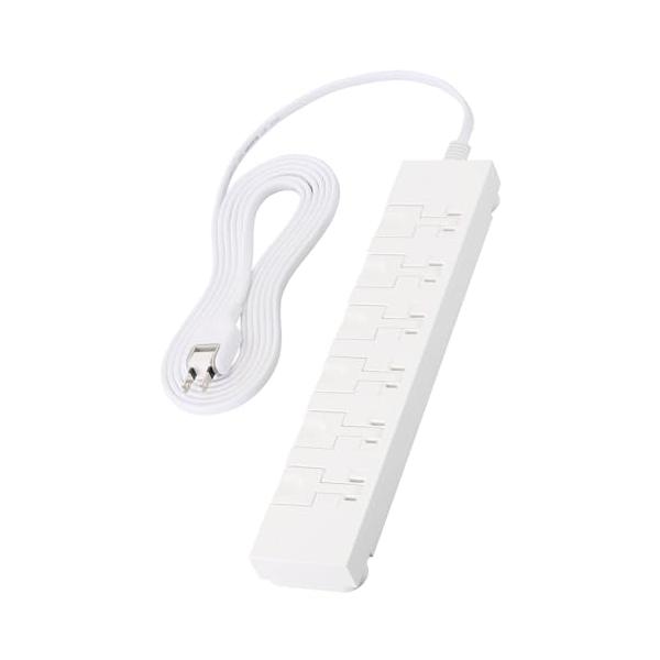 ホワイト/3m/T-KF07-2630WH・Size:3m・パッケージ個数:1・押すだけ簡単。片手でプラグが抜ける6個口の電源タップです。レバーを押すだけで楽にプラグを外せます。吊り穴・フック付きで床面以外にも設置して使えるので、座ったまま...