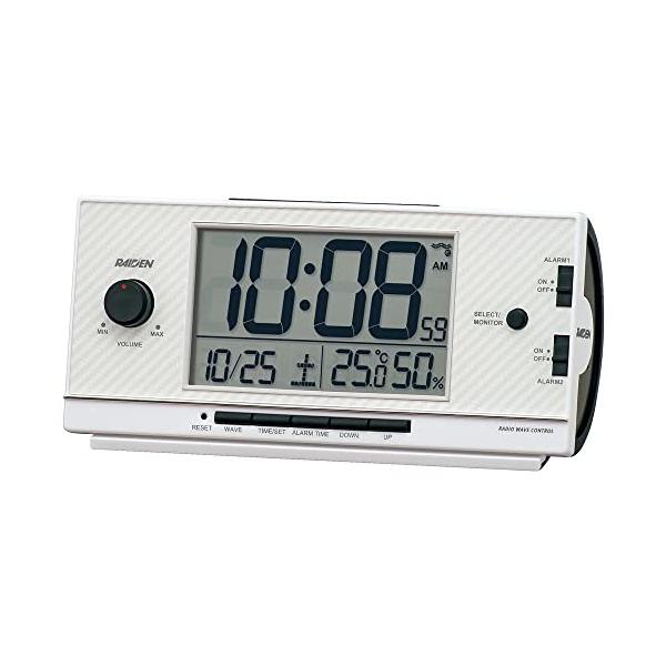 モダン・07:白 77×167×57mm NR539W・・Color:07:白PatternName:03:選べるアラーム音(30種)・付属品:電池(単3アルカリ×3個)・電波修正機能（40kHz/60kHz自動選局・受信OFF機能つき）、...
