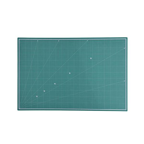 ・グリーン A1 A1・・Color:グリーンSize:A1・カッティング作業時に・両面使用可能・便利な10mm方眼&amp;角度目盛付(0~90度・15度刻み)・色:グリーン・サイズ:A1(約900×600mm)・材質:PVC