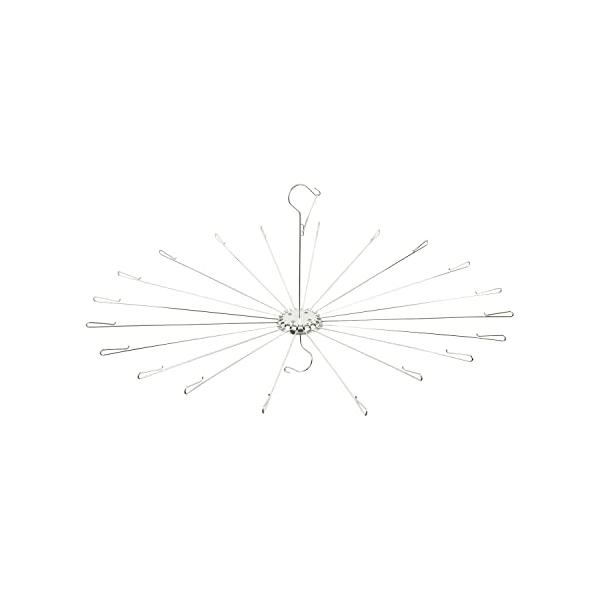 シルバー/20本/HB-6177・PatternName:パラソルハンガー・パッケージ個数:1・製品サイズ:(約)使用時/外径81×高さ39cm、収納時/外径9.5×高さ49cm・製品重量:(約)0.77kg・素材・材質:ステンレス鋼・生産...