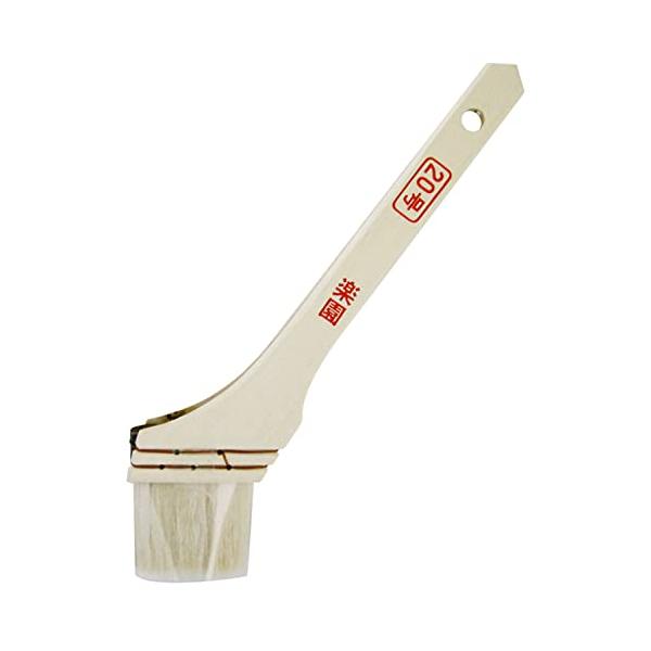 ホワイト/20号/1017810020・Size:20号・パッケージ個数:1・用途：合成樹脂塗料用刷毛・型式：筋違、表示サイズ：20号・毛色：白毛、毛丈：35mm・全高（実測値）：約182.0mm、質量(実測値）：約28.0g・主原毛：山羊...