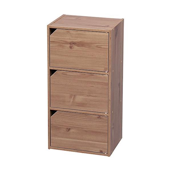 扉付きナチュラル(扉付き)/1)3段/MDB-3D・Size:1)3段Style:扉付きColor:ナチュラル(扉付き)・パッケージ個数:1・商品サイズ:幅約36.6×奥行約29×高さ約73.2cm・耐荷重:全体40kg、天板・底板10kg...