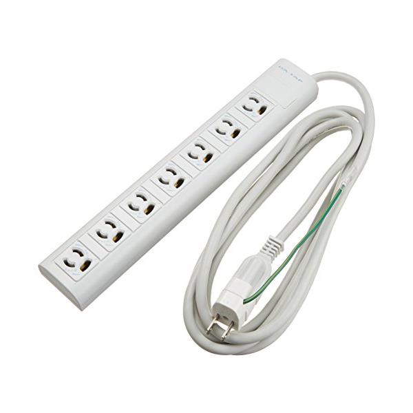 スイッチなし3.0m/単品/T-ECOY053NDA・パッケージ個数:1・EU RoHS指令準拠(10物質)した抜け止めマグネット付き7個口タップ。・(たっぷりコンセント)7台の接続が可能な大口コンセント・(ぬけ止め)プラグをしっかりロック...