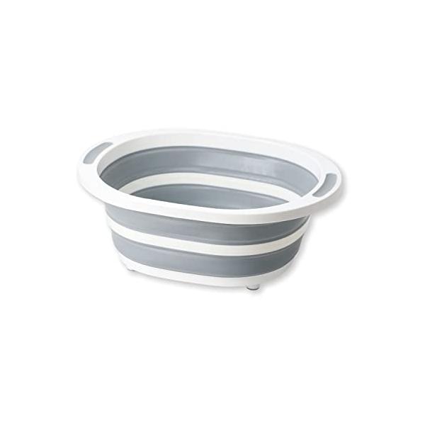 まな板・グレー 洗桶 HB-6356・製品サイズ:(約)使用時/幅40×奥行31.5×高さ15cm、収納時/幅40×奥行31.5×高さ3.5cm、まな板部寸法/縦28.5×横24.5×厚さ0.23cm・製品重量:(約)0.53kg・素材・材...