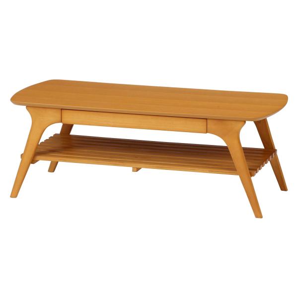 センターテーブル・ナチュラル 幅110cm 98071・・Size:幅110cmColor:ナチュラルPatternName:引き出し付き・サイズ:幅110×奥行50×高さ40cm・本体重量:11kg・素材・材質:天然木化粧繊維板・天然木・...