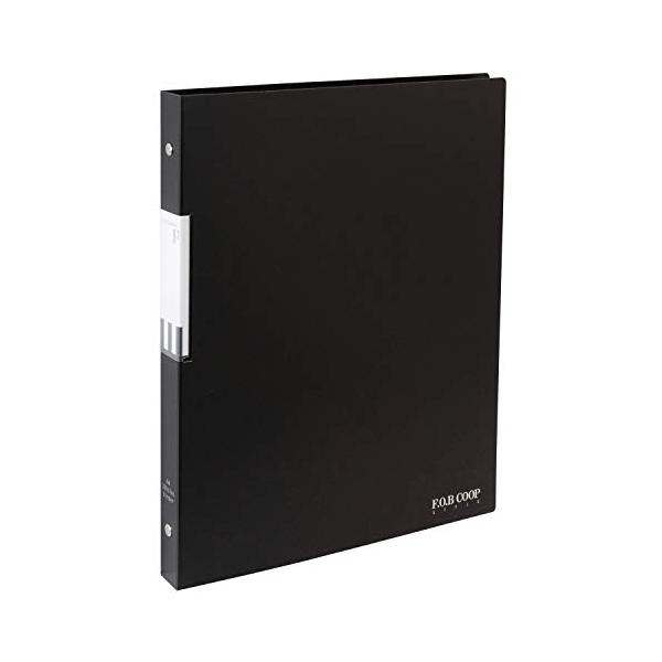 ブラック/A4/LN40K・Size:A4Color:ブラック・パッケージ個数:1・【サイズ】A4（265×319×27mm）・【穴数】30穴・【リーフ収納目安】140枚・【仕様】 各表紙裏収納ポケット付き・【重量】330ｇ