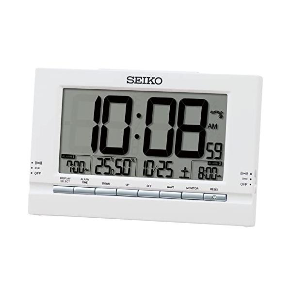 カジュアル・ホワイト 112×173×54mm SQ323W・付属品:電池(単3マンガン×2個)・電波修正機能（40kHz/60kHz自動選局・受信OFF機能つき）、2099年までのフルオートカレンダー機能、電子音アラーム（ダンダントーン）...