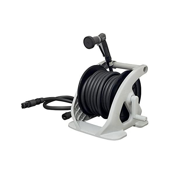 オーロラWASHブラック/-/R320WS・PatternName:単品・パッケージ個数:1・流量たっぷり(ホース内径15mm)の洗車・清掃作業に特化した散水ホースリールです。・ホース長さ：20m・ホースサイズ：内径15mm、外径20mm・...