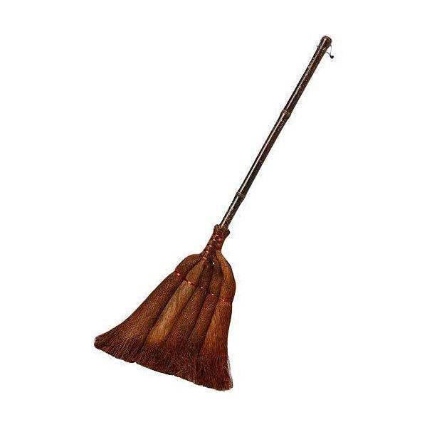 モダンウッド/短柄/T-SB5-S・Color:ウッドSize:短柄PatternName:単品・パッケージ個数:1・長さ(mm)：650・幅(mm)：300・しゅろ5玉・棕櫚皮、銅線、竹ＰＶＣコーティング