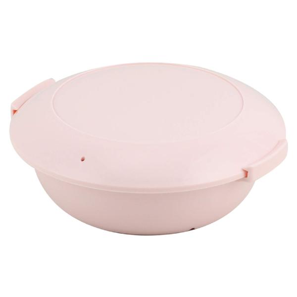 ・フェアリーピンク  CC-1146・・Color:フェアリーピンク・製品サイズ:(約)幅21.5×奥行20.5×高さ8cm、2段調理時サイズ/(約)幅21.5×奥行20.5×高さ13.5cm、製品重量:(約)0.35kg・原料樹脂:ポリプ...