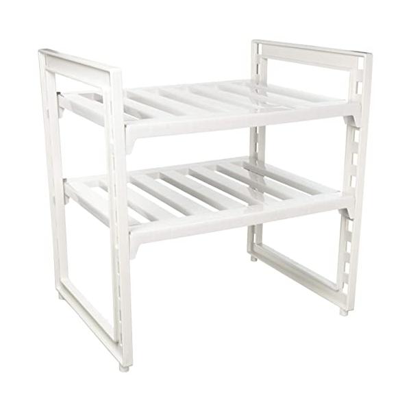 ・ 幅385×奥行300×高さ400mm H-9718・サイズ(約):幅385×奥行300×高さ400mm・本体重量(約):850g・材質:サイドフレーム/ポリスチレン(耐熱温度70度)、棚板/ポリプロピレン(耐熱温度100度)、すべり止め...