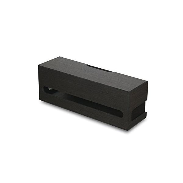 ケーブルBOXブラック/Medium/4932903152714・パッケージ個数:1・サイズ 320×110×126mm　重量 600g　収納可能サイズ 305×95×110mm・材質 プリント紙化粧繊維板 ウレタン塗装　原産国 日本製（和...