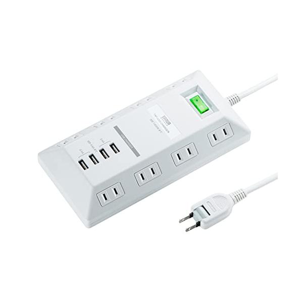 レッド/-/TAP-B109U-3WN・Color:レッド・パッケージ個数:1・平型で台形型のタップなので、両側から差込みができてコードも取り回しも良くなります。・差込口が8個口あり、ACアダプタを差込む場合でも間隔を広く取っているので、心...