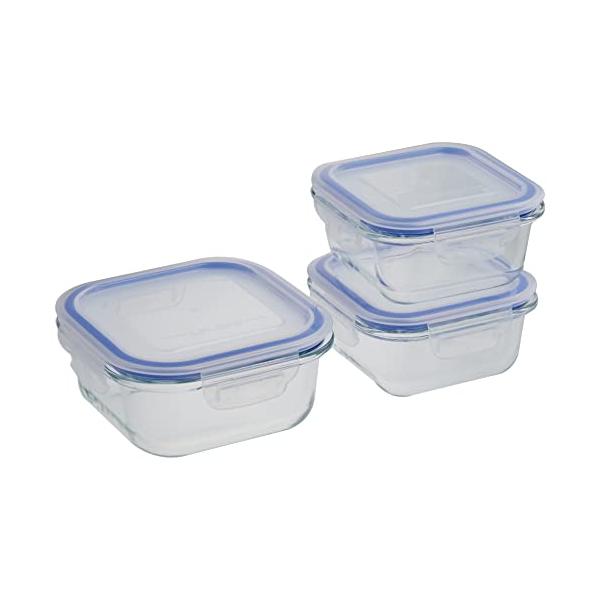 ・クリア  ME-7396・300ml:約12×12×高さ5.8cm、重量:約300g・510ml:約14×14×6.5cm、重量:約400g・本体:耐熱ガラス(耐熱ガラス温度差120度)、蓋:ポリプロピレン、パッキン:シリコーンゴム・生産...