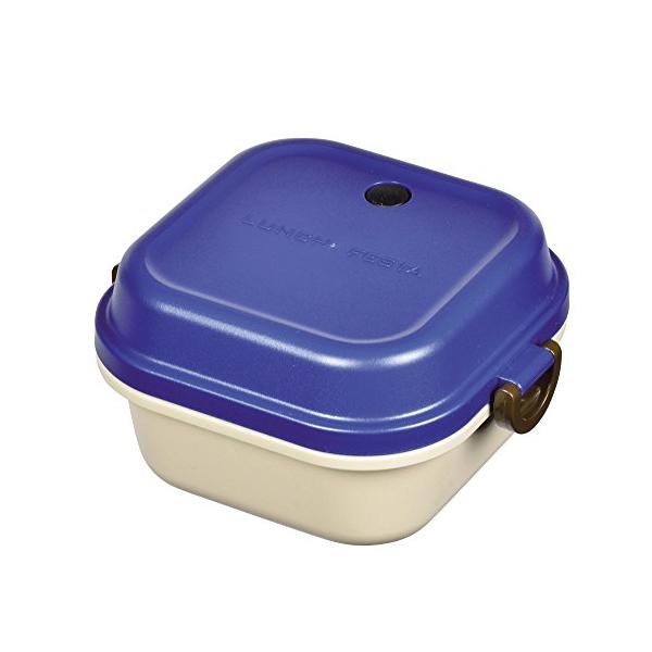 ユニセックス・ブルー M D-2324・製品サイズ:(約)幅13.5×奥行12×高さ7.5cm・材質:本体・中容器/ポリプロピレン(耐熱温度140度、耐冷温度-20度)、ふた/AS樹脂(耐熱温度80度、耐冷温度-20度)、バックル/ABS樹...