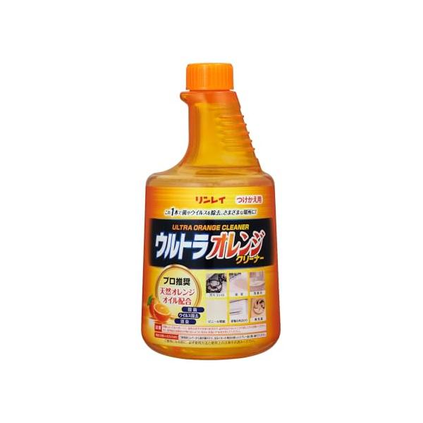 パッケージ個数:1・ウルトラオレンジクリーナーの付け替えです。・原材料: 界面活性剤(3%、アルキルベタイン)、アルカリ剤、溶剤、オレンジオイル、金属封鎖剤・ブラント名: リンレイ・メーカー名: リンレイ・商品の重量: 810 g