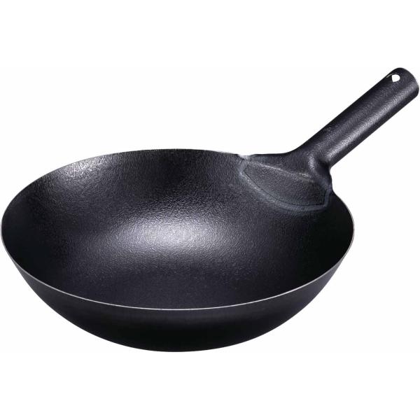 ブラック/30cm/001342・Size:30cm・パッケージ個数:1・サイズ(約):径30×深さ9cm・本体重量(約):1110g・素材・材質:ブルーテンバー (ファイバーライン加工)、板厚/1.2mm・生産国:日本 (燕三条)