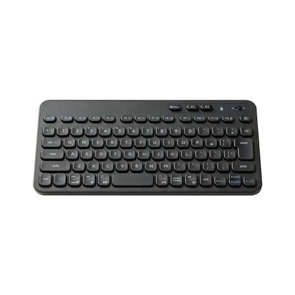 Bluetooth(ブラック)ブラック/-/TK-CM10BMKBK・Style:Bluetooth(ブラック)・パッケージ個数:1・一般的なテンキーレスキーボード(キーピッチ19mm)と比較すると約25%小型化。狭いデスクや限られたスペー...