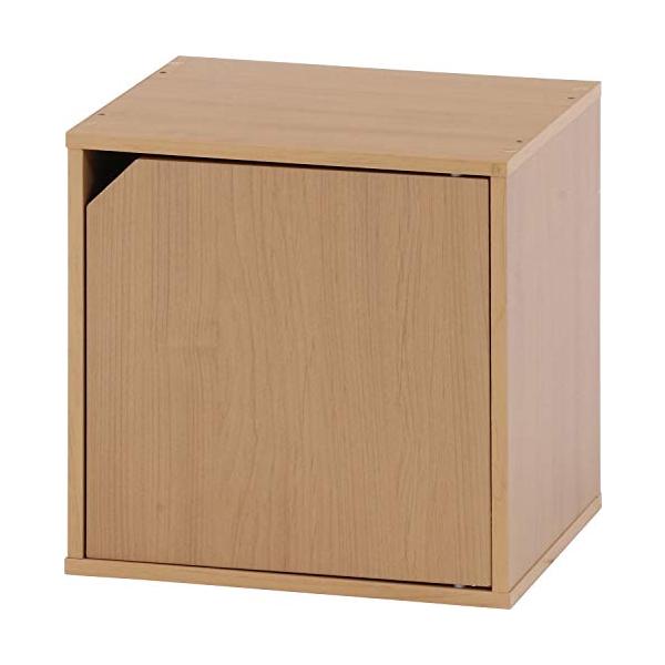 扉付き・ナチュラル キューブボックス 81905・・Color:ナチュラルSize:キューブボックスStyle:扉付き・サイズ:幅34.5×奥行29.5×高さ34.5cm・本体重量:5kg・耐荷重:10kg・天板耐荷重:5kg・素材・材質:...