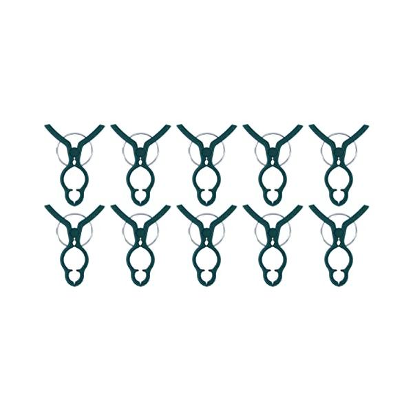 支柱φ16mmまで/茎φ18mmまで緑/-/10pcs・パッケージ個数:1・つる・茎の支柱(紐)止めに・取り付け可能範囲:支柱φ16mm、茎φ18mmまで・本体材質:PP