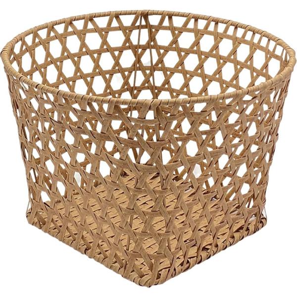 キッチンバスケットラウンド・LBR Large 74060・・Size:LargeStyle:キッチンバスケットラウンド・サイズ：Φ30×H20cm・素材：ポリエチレン、アイアン・バンブス フェイクPE焼竹キッチンバスケットラウンドL・キッ...