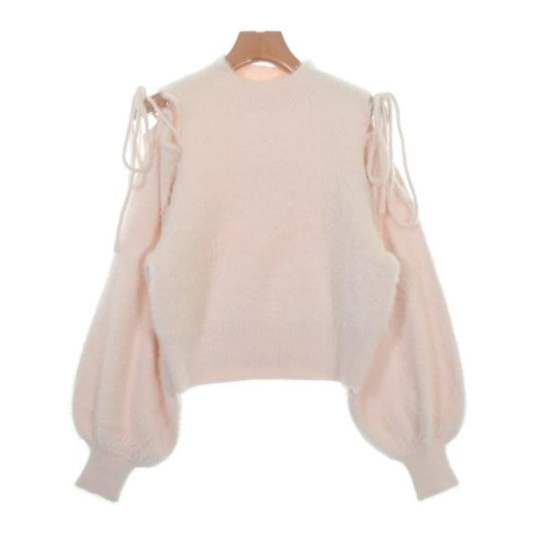 【ブランド】NICE CLAUP (ナイス　クラップ)【タイプ】レディース【商品番号】2200656265022r20260301【コンディション】ランク：B   【カラー】ピンク【サイズ】F【実寸(cm)】身幅:46cm,肩幅:31cm,...