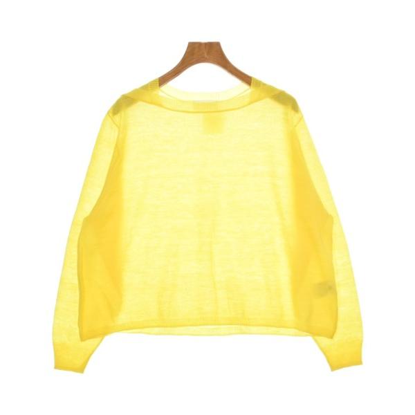 【ブランド】HUMAN WOMAN (ヒューマン　ウーマン)【タイプ】レディース【商品番号】2200642757555r20260302【コンディション】ランク：新品同様   【カラー】黄【サイズ】M【実寸(cm)】身幅:55cm,肩幅:4...