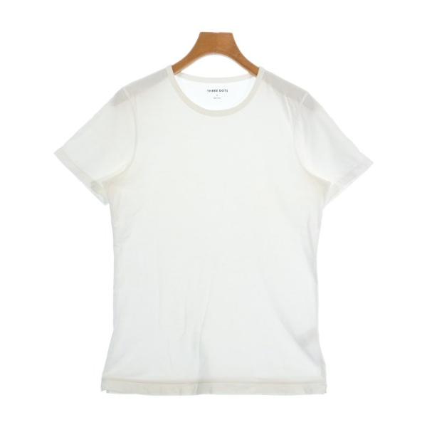 【ブランド】three dots (スリードッツ)【タイプ】メンズ【商品番号】2200655347217r20260216【コンディション】ランク：B   詳細：前身頃汚れあり【カラー】白【サイズ】M【実寸(cm)】身幅:48cm,肩幅:3...