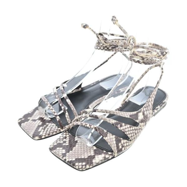 【ブランド】sigerson morrison (シガーソン　モリソン)【タイプ】レディース【商品番号】2200638180435r20260130【コンディション】ランク：新品同様   【カラー】グレー系(パイソン)【サイズ】EU37(2...