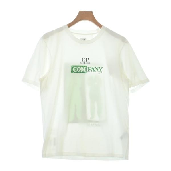 【ブランド】C.P COMPANY (シーピーカンパニー)【タイプ】メンズ【商品番号】2200605271104r20250924【コンディション】ランク：新品同様   【カラー】白x緑【サイズ】S【実寸(cm)】身幅:48cm,肩幅:44...