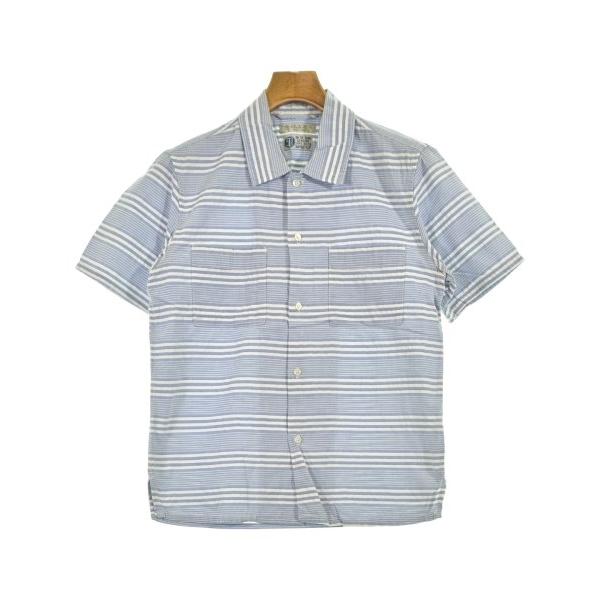 【ブランド】CELT&amp;COBRA (ケルトアンドコブラ)【タイプ】メンズ【商品番号】2200648299035r20260122【コンディション】ランク：C   詳細：首まわり、後身頃汚れあり【カラー】水色x白(ボーダー)【サイズ】...