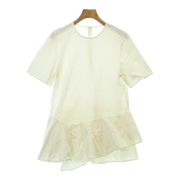 【ブランド】theory luxe (セオリーリュクス)【タイプ】レディース【商品番号】2200603419010r20251115【コンディション】ランク：B   詳細：首まわり、袖口汚れあり【カラー】白【サイズ】38(M位)【実寸(cm...
