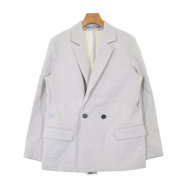 【ブランド】theory luxe (セオリーリュクス)【タイプ】レディース【商品番号】2200610258039r20251010【コンディション】ランク：B   詳細：首元汚れあり【カラー】グレーベージュ【サイズ】38(M位)【実寸(c...