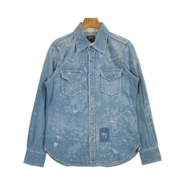 【ブランド】TMT (ティーエムティー)【タイプ】メンズ【商品番号】2200535227073r20251106【コンディション】ランク：B   【カラー】青(デニム)【サイズ】M【実寸(cm)】身幅:50cm,肩幅:39.5cm,袖丈:6...