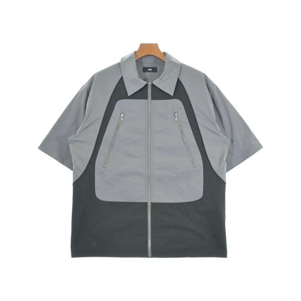 【ブランド】HARE (ハレ)【タイプ】メンズ【商品番号】2200630299210r20251129【コンディション】ランク：B   詳細：汚れあり【カラー】グレーx黒【サイズ】F【実寸(cm)】身幅:62cm,肩幅:54cm,袖丈:29...