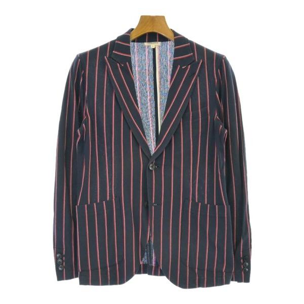 【ブランド】GENERRA (ジェネラ)【タイプ】メンズ【商品番号】2200620272049r20251103【コンディション】ランク：B   【カラー】紺x赤x白(ストライプ)【サイズ】M【実寸(cm)】身幅:48cm,肩幅:44cm,...