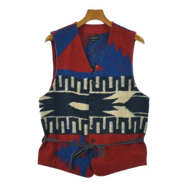 【ブランド】Engineered Garments (エンジニアドガーメンツ)【タイプ】メンズ【商品番号】2200656201099r20260222【コンディション】ランク：B   詳細：所々毛玉あり【カラー】赤x青系xアイボリー(総柄)...