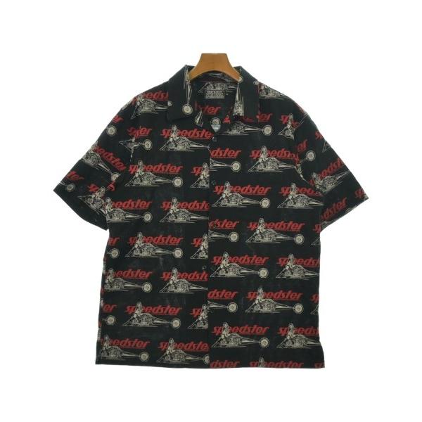 【ブランド】HYSTERIC GLAMOUR (ヒステリックグラマー)【タイプ】メンズ【商品番号】2200611959027r20251015【コンディション】ランク：B   【カラー】黒x赤xグレー(総柄)【サイズ】XL【実寸(cm)】身...