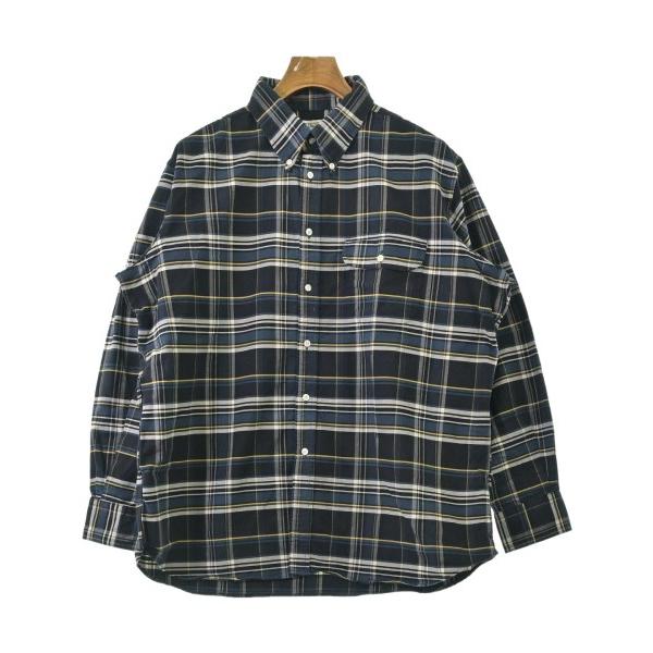 【ブランド】INDIVIDUALIZED SHIRTS (インディビジュアライズドシャツ)【タイプ】メンズ【商品番号】2200676907018r20260420【コンディション】ランク：B   【カラー】濃紺x紺x黄等(チェック)【サイズ...