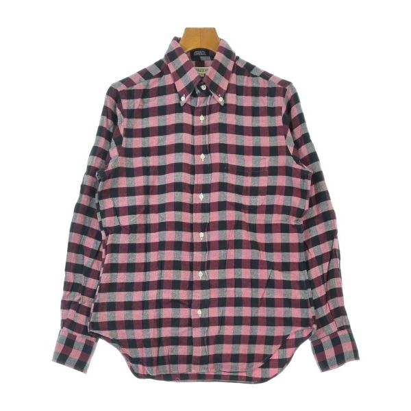 【ブランド】INDIVIDUALIZED SHIRTS (インディビジュアライズドシャツ)【タイプ】メンズ【商品番号】2200646102443r20260118【コンディション】ランク：B   【カラー】エンジ系x黒(チェック)【サイズ】...