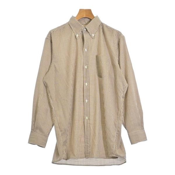 【ブランド】INDIVIDUALIZED SHIRTS (インディビジュアライズドシャツ)【タイプ】メンズ【商品番号】2200685213599r20260517【コンディション】ランク：A   【カラー】茶x白(チェック)【サイズ】16(...