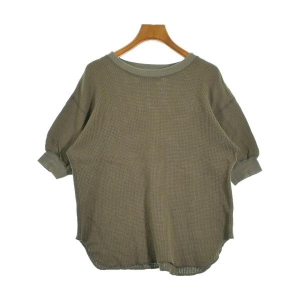 【ブランド】OSHIMA REI (オオシマ　レイ)【タイプ】レディース【商品番号】2200631847090r20251211【コンディション】ランク：B   詳細：品質表示なし【カラー】カーキ【サイズ】F【実寸(cm)】身幅:49cm,...