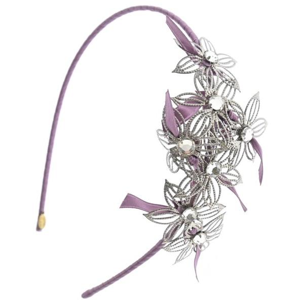 【ブランド】Jennifer Ouellette (ジェニファーウォーレット)【タイプ】レディース【商品番号】2200658659058r20260226【コンディション】ランク：B   【カラー】紫【サイズ】-【実寸(cm)】モチーフ縦:...