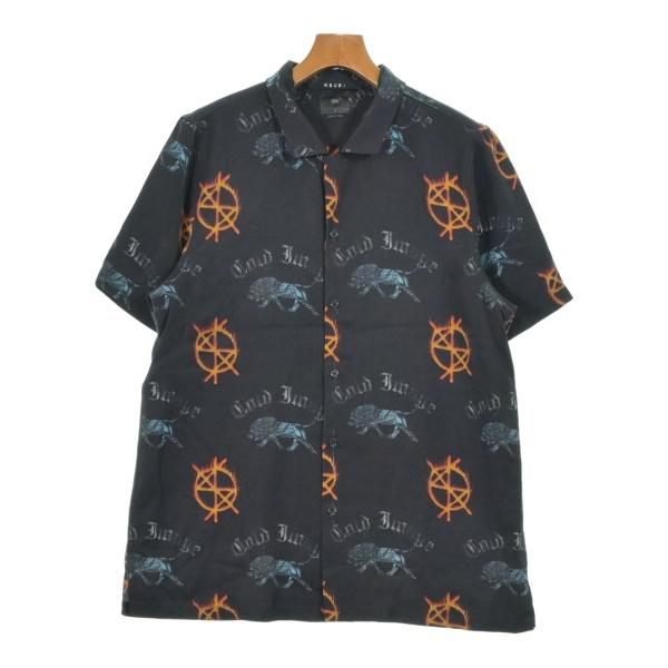 【ブランド】Ksubi (スビ)【タイプ】メンズ【商品番号】2200651622028r20260129【コンディション】ランク：B   詳細：品質表示なし【カラー】黒xオレンジx青系等(総柄)【サイズ】M【実寸(cm)】身幅:53cm,肩...